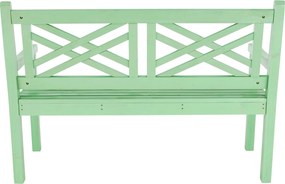 Dřevěná zahradní lavička, neo mint, 124 cm, FABLA