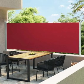 vidaXL Zatahovací boční markýza / zástěna 600 x 160 cm [313375] Barva: Červená