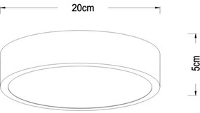 Lucide 79185/20/02 - LED Stmívatelné stropní svítidlo UNAR LED/12W/230V zlatá