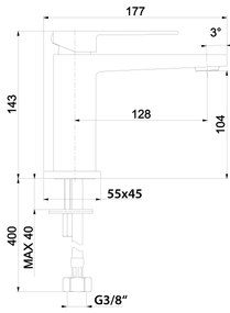Sapho Sapho, LATUS stojánková umyvadlová baterie bez výpusti, chrom, 1102-72