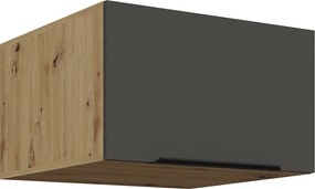 ARIA pa | horní skříňka 60 NAGU-36 1F výklopná | 60 cm | HLUBOKÁ | ANTI FINGERPRINT povrch | artisan/šedá grafit