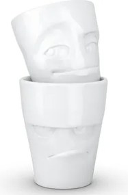 FIFTYEIGHT Grummelig  Verschmitzt bílá / Hrnek / 350 ml
