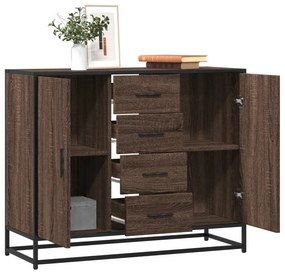 Příborník hnědý dub 92 x 35 x 76 cm kompozitní dřevo 3300829