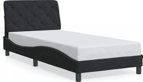 Rám postele bez matrace černý 90x200 cm samet 3207901
