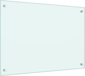 Kuchyňský panel mléčný 70 x 50 cm tvrzené sklo 249452