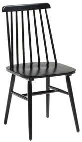 Černá dřevěná jídelní židle Kave Home Tressia