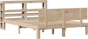 Rám postele s čelem 120 x 190 cm masivní borovice 3306074