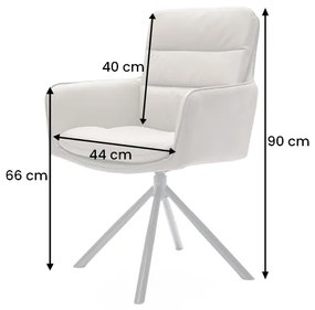Designová otočná židle Maddison taupe