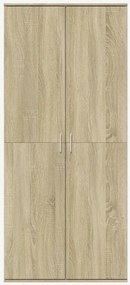 Skříň highboard dub sonoma 80 x 35 x 180 cm kompozitní dřevo 3276653