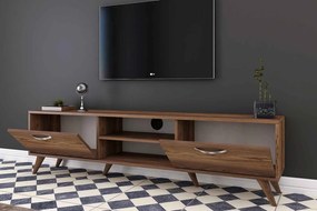 Designový TV stolek Einya 180 cm vzor ořech