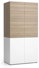 Kuchyňská policová skříň NIKA 1000 x 600 x 2000 mm, dub přírodní