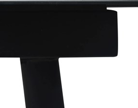 vidaXL 7dílný zahradní jídelní set PVC ratan černý [3060216]