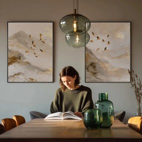 Tištěný obraz s rámem 60x80 cm Golden Peaks II – Styler