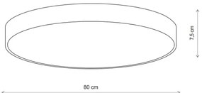Brilagi - Stropní svítidlo CLARE 6xE27/24W/230V pr. 80 cm béžová