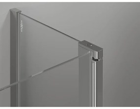 Mexen, Mexen Mist L Duo sklápěcí sprchový kout 105 x 105 cm, průhledný, chrom - 8A4L-105-105-01-00