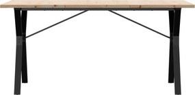 Jídelní stůl s Y rámem 160 x 80 x 75,5 cm borové dřevo a ocel 3282787