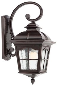 Redo 9648 - Venkovní nástěnná lampa YORK 1xE27/70W/230V IP44 hnědá