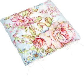 Bellatex Sedák Gita prošívaný 40x40 cm Růže Růžová,Modrá