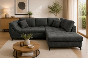XXXLutz ROHOVÁ SEDAČKA, textil, šedá P & B - Sedací soupravy - 00000F001704