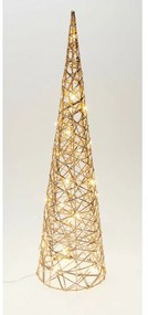 Vánoční svítící kužel Champagne, 60 x 16 cm, 30 micro LED, na baterie, 60 cm