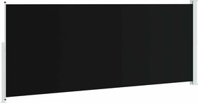 Zatahovací boční markýza 200 x 514 cm černá 313417