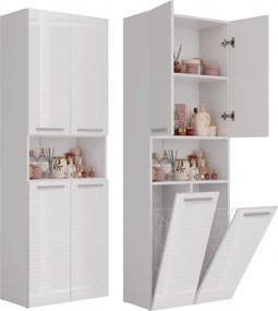 TPS Koupelnová skříňka NEL DK 2K 60 cm, Bílý lesk