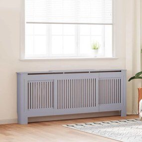 Kryt radiátoru 2 ks Šedá 205 x 20,5 x 81,5 cm Kompozitní dřevo 3403239