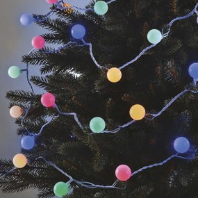 EMOS LED venkovní řetěz - kuličky 4m, multicolor, časovač D5AM01