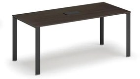 Stůl INFINITY 1800 x 900 x 750, wenge + stolní zásuvka TYP IV, černá