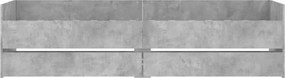 Rám postele se zásuvkami betonově šedý 90 x 200 cm 3207346