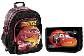 Paso Školní set tříkomorový batoh + penál Cars