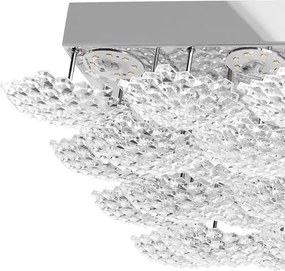 Toolight Toolight, LED stropní svítidlo 38x35cm, 40W, 4000K, 3600lm, MS015-C, chromová, OSW-09627