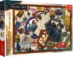 TREFL Puzzle Jak vycvičit draka / 1000 dílků / 68,3 x 48 cm