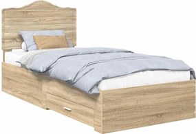 Rám postele se zásuvkou Sonoma dub 70 x 190 cm Kompozitní dřevo 3413668