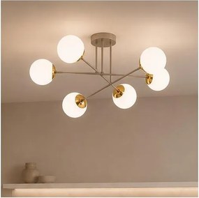 BRILAGI - Přisazený lustr MILO 6xE27/60W/230V béžová/zlatá
