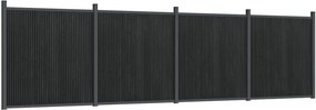 Plotový dílec šedý 699 x 186 cm WPC 3282792