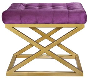 Atelier del Sofa Taburet Capraz - Gold,
Purple, Zlatá, Purpurová