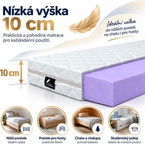 proPOSTELE Matrace Pur 10 cm 90 x 200 cm