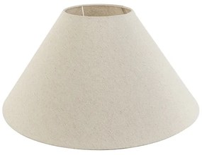 Rustikální stolní lampa s béžovým lněným stínítkem 50 cm - Catnip