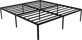 Kovová postel Hamlin 200x180x41 cm – černá