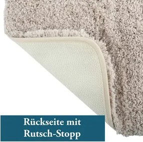 MSV MICROFIBER béžová / Koupelnová předložka / 50 x 70 cm / polyester