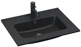 BATH DELUXE 06-060-27-02-00 - Zápustné umyvadlo HYGE 61x46 cm keramika/černá 06-060-27-02-00