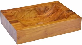 Umyvadlo masivní teak 50 x 35 x 10 cm 326163