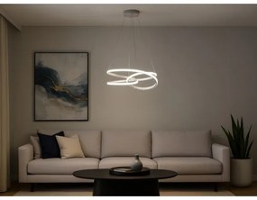 LED Stmívatelný lustr na lanku LED/90W/230V 3000-6500K pr. 47 cm + DO