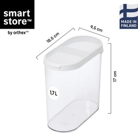 SMARTSTORE Dóza na potraviny s dávkovacím víčkem, FLIP - 1,7l