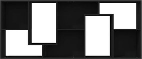 vidaXL Knihovna 67 x 24 x 161 cm dřevotříska [801878] Barva: Černá
