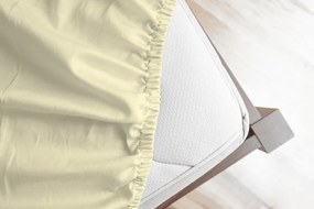 Matějovský napínací prostěradlo jersey Světle béžové na matraci: 120 x 200 cm
