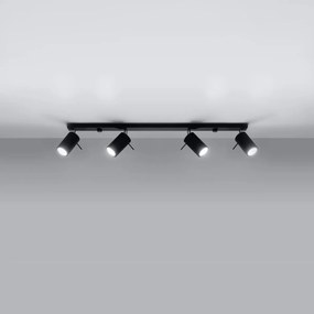 Sollux Lighting Stropní svítidlo RING 4L černé
