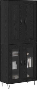 Vysoký bufet Černý dub 69,5 x 34 x 180 cm Kompozitní dřevo 3403170
