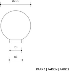 Nástěnné svítidlo s čidlem Panlux PARK ZOK-S-20/C kouřová E27 60W